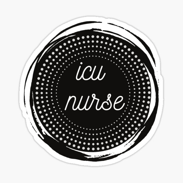 "ICU Nurse" Sticker for Sale by AAPrints | Redbubble