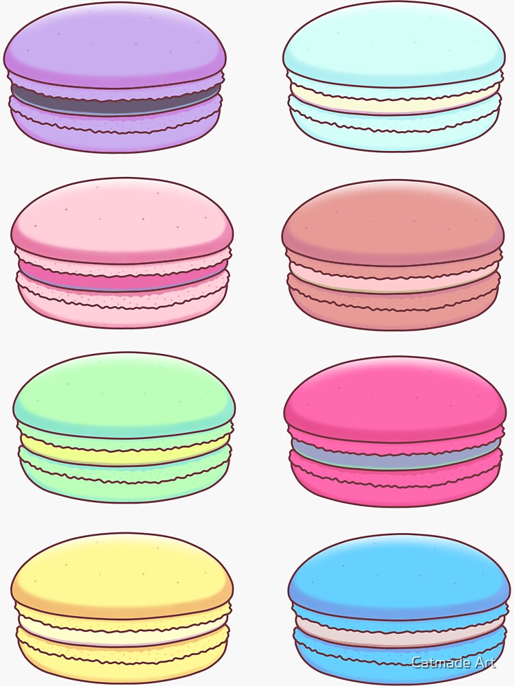 "Rainbow Macaron Pack Sticker" Sticker for Sale by zineryl | Redbubble