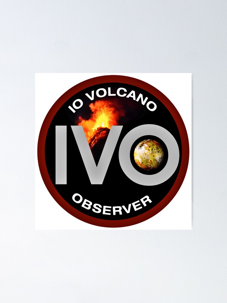 "Io Volcano Observer Logo" Poster by Quatrosales | Redbubble