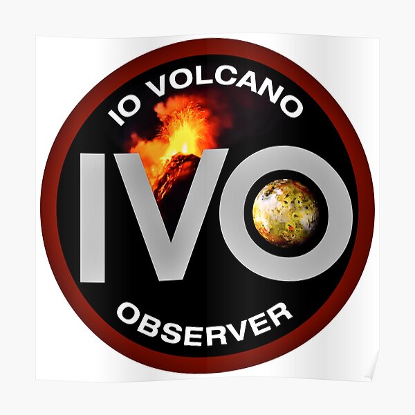 "Io Volcano Observer Logo" Poster by Quatrosales | Redbubble