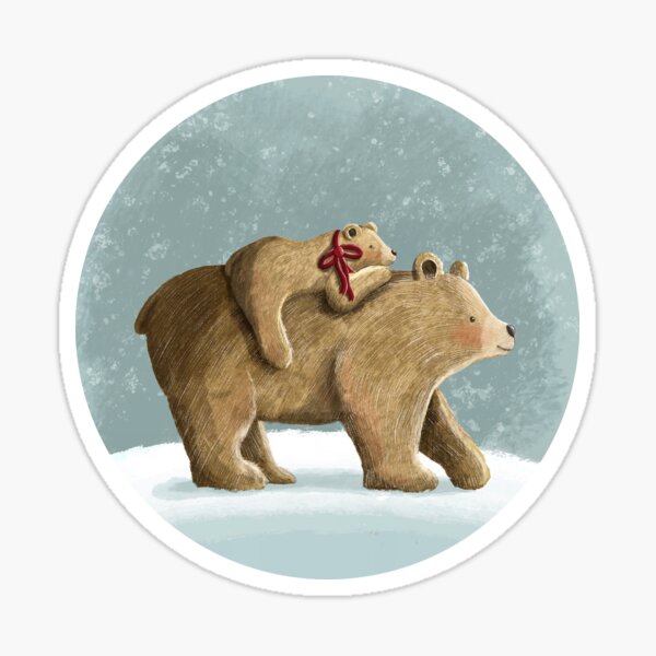 "Bear hug " Sticker for Sale by LHughes | Redbubble