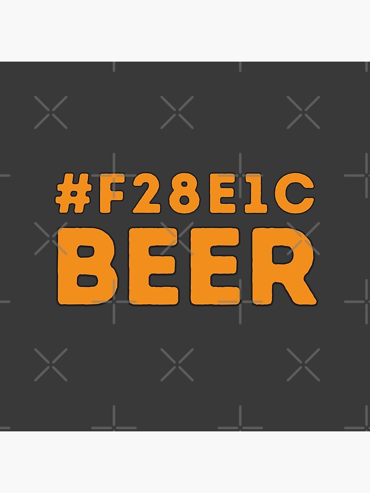 Poster « Code couleur hexadécimal de la bière # F28E1C », par ...
