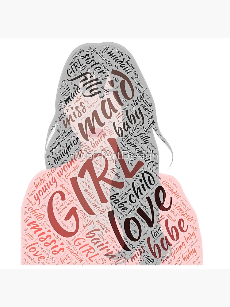 "Girl Word Art" Poster for Sale by WordArtDesign | Redbubble