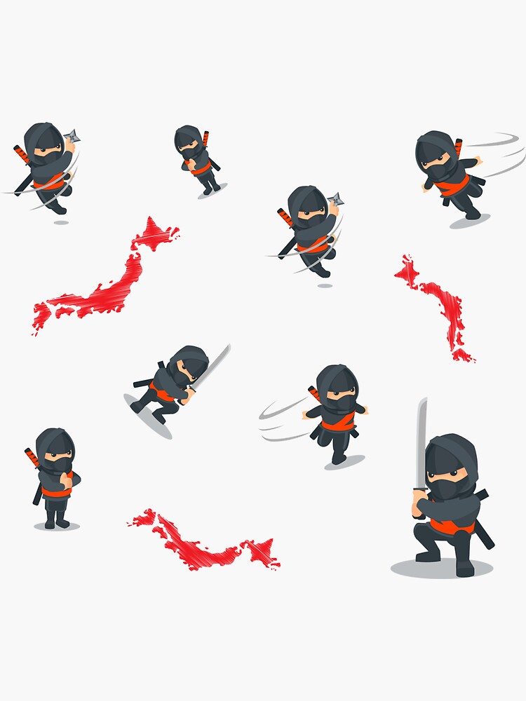"Ninja japan" Sticker for Sale by martial-art-fan | Redbubble