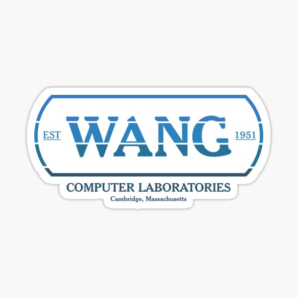 "WANG Computers (BlueRetro) [Roufxis-Rb]" Sticker for Sale by RoufXis ...