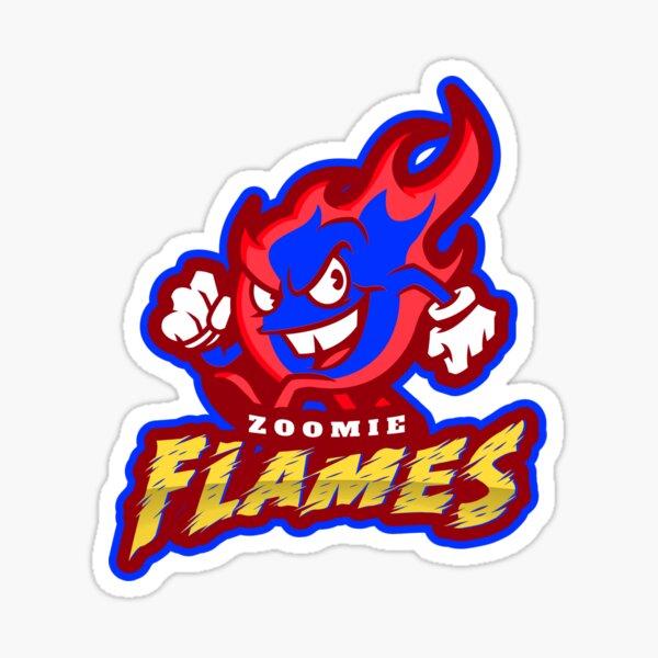 "Zoomie Flames Racecar Cars Exhaust" Sticker by CarantinedChaos | Redbubble