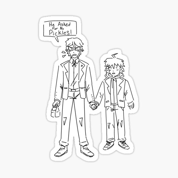 "no pickles" Sticker for Sale by ByakuyaKinnie | Redbubble