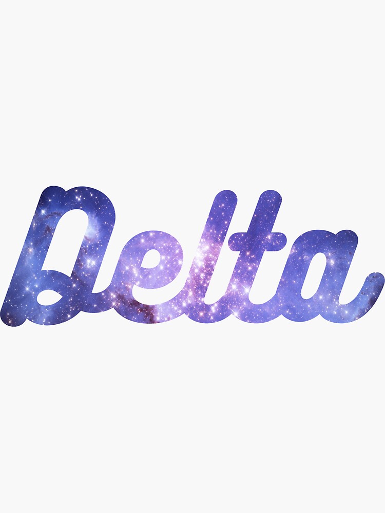 "Galaxy Stars - Delta" Sticker for Sale by PlumAdorable | Redbubble