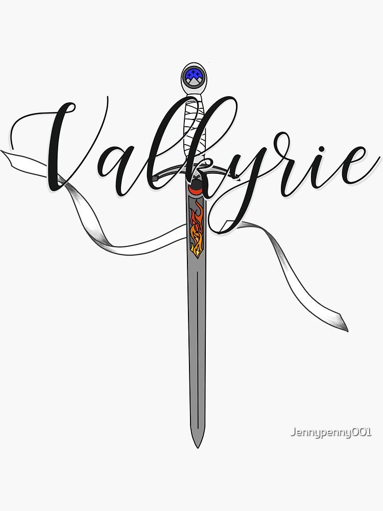 "Sword of the Valkyrie " Sticker for Sale by Jennypenny001 | Redbubble
