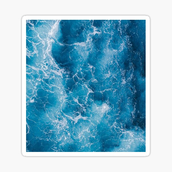 "Blue Ocean Waves | Ocean" Sticker for Sale by AnaSMatt | Redbubble