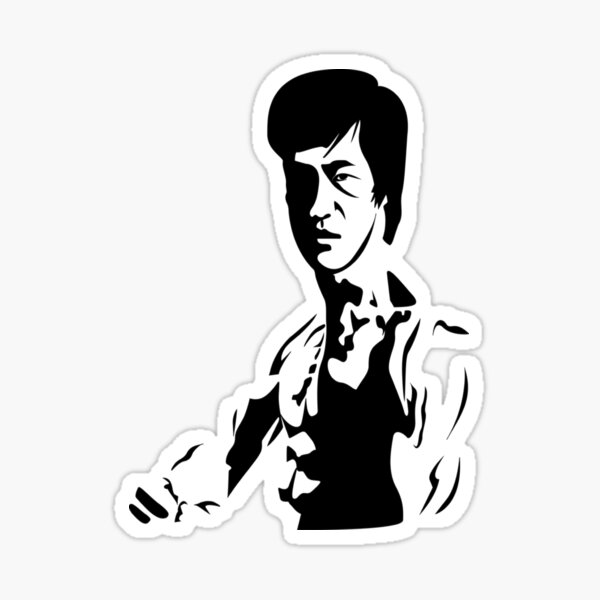 "bruce lee" Sticker by cooltshirt4u | Redbubble