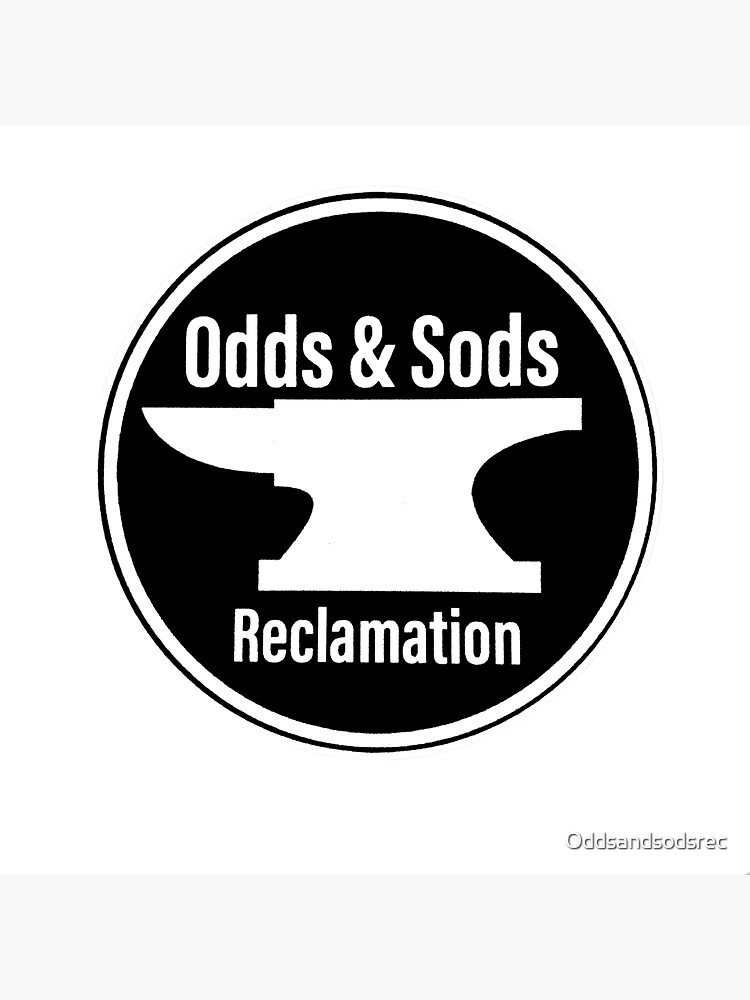 "Odds and Sods logo" Sticker for Sale by Oddsandsodsrec | Redbubble