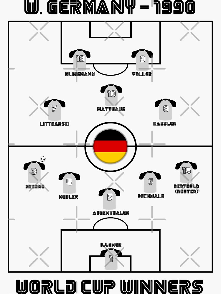 "West Germany 1990 World Cup Legendary Team - Wear Football / Soccer ...