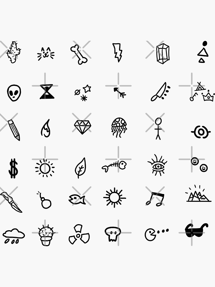 "Doodle sticker pack" Sticker for Sale by samhn19 | Redbubble