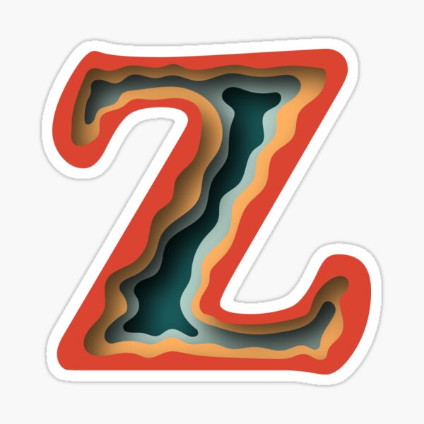 "Z alphabet Stickers" Sticker by AlvaGraphics | Redbubble