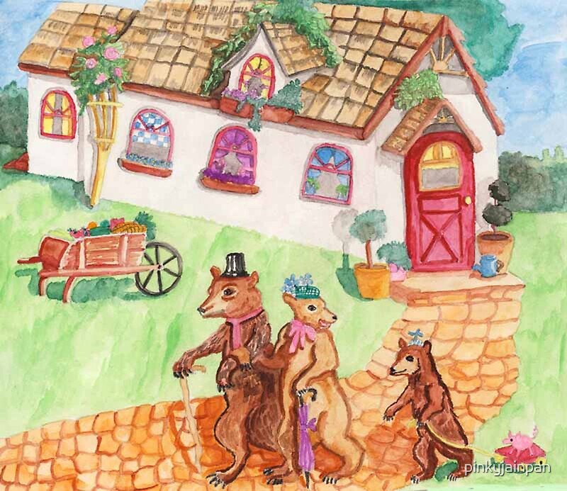 "The Three Bears Go To Town" by pinkyjainpan | Redbubble