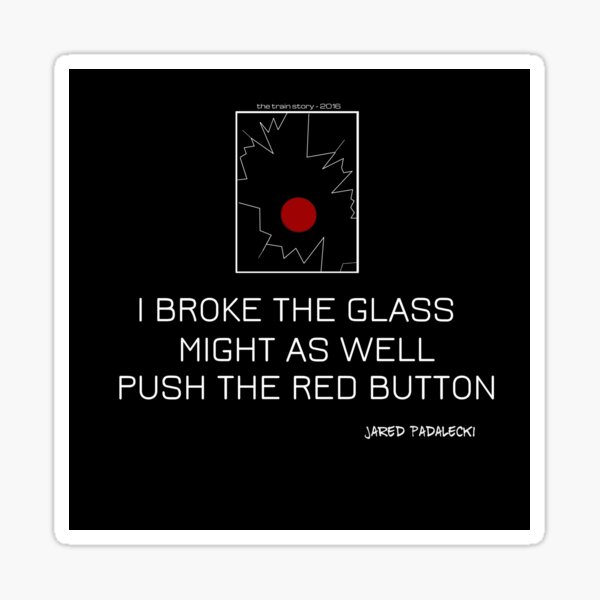 "The Red Button" Sticker by tanachvil | Redbubble
