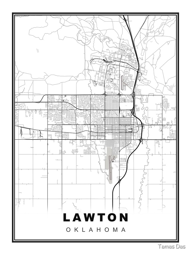"Lawton Map" Sticker by sibudas | Redbubble