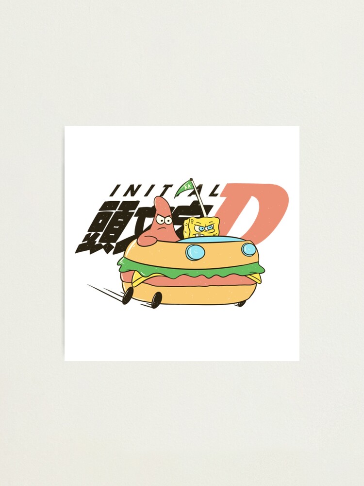 "Initial D - Spongebob" Photographic Print by StevenGentry | Redbubble