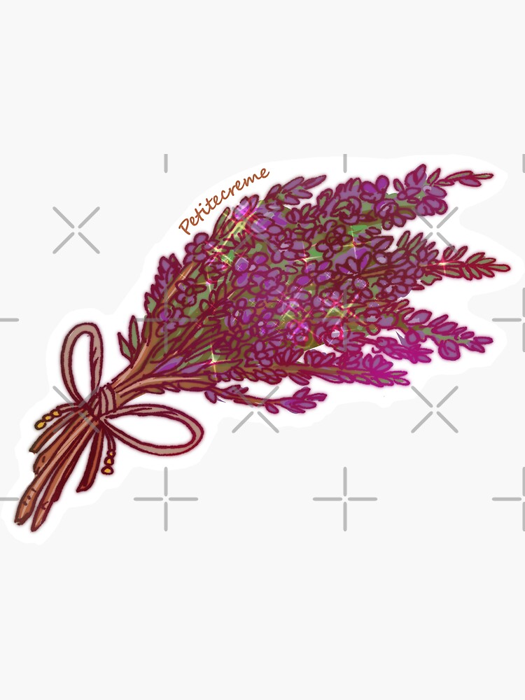 "Dried Heather" Sticker for Sale by Petitecreme | Redbubble