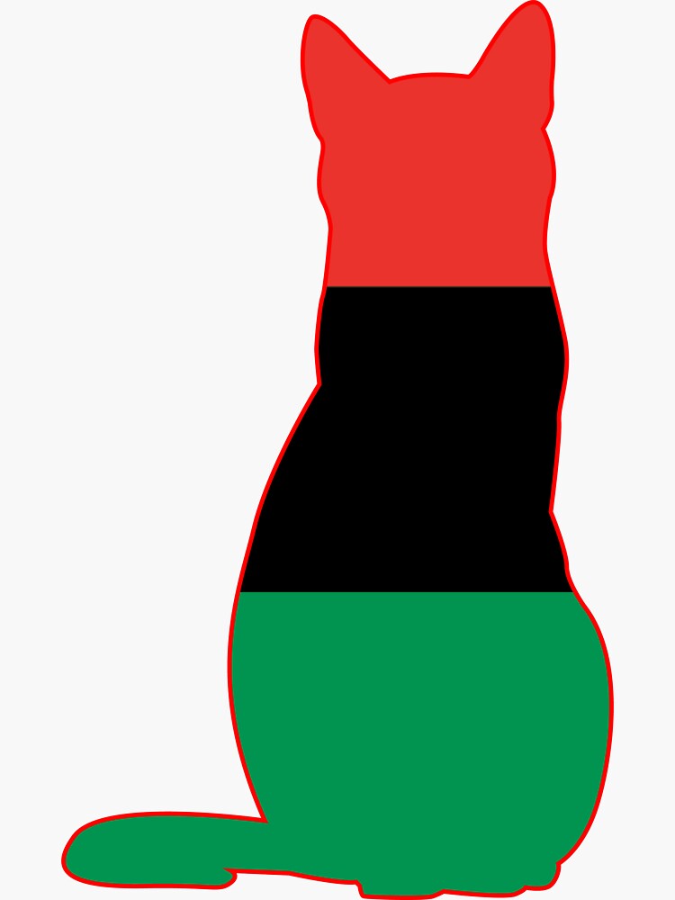 "Pan-African flag" Sticker by wickedcartoons | Redbubble
