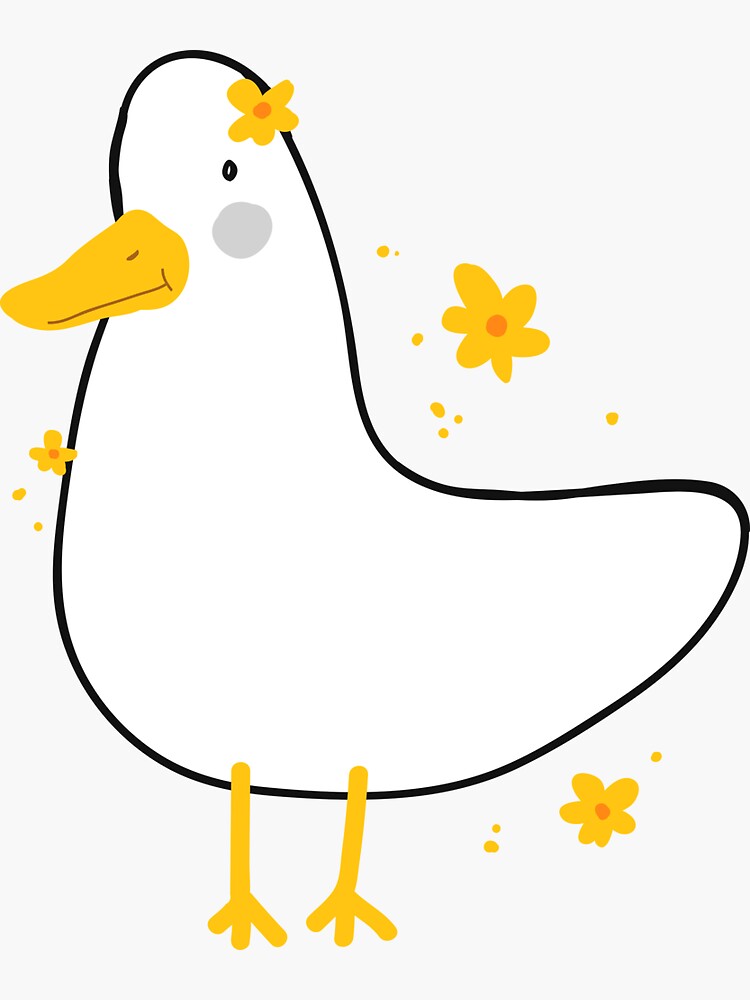 "hi, call me florid duckky" Sticker for Sale by Lii-Sun | Redbubble