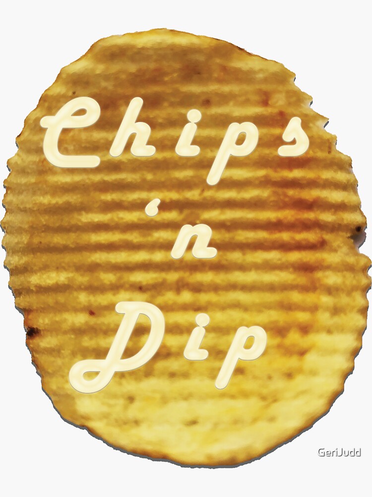 "Chips and Dip" Sticker for Sale by GeriJudd | Redbubble