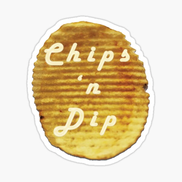 "Chips and Dip" Sticker for Sale by GeriJudd | Redbubble