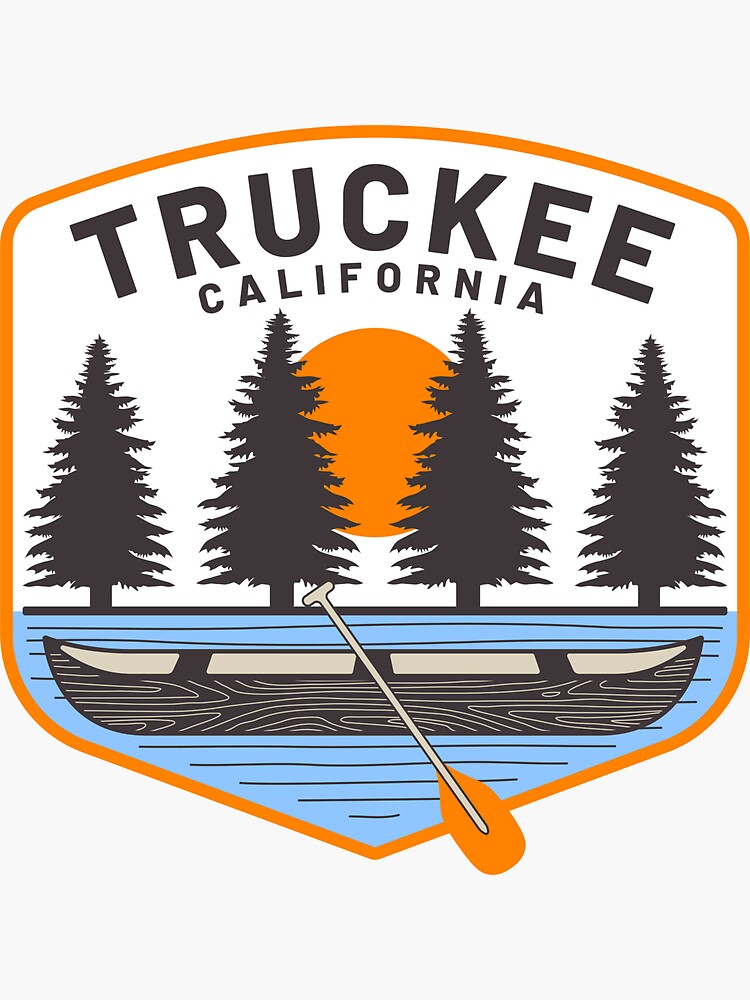 "Truckee California" Sticker by TravelBadge | Redbubble