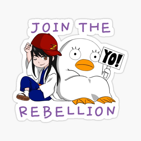 "Gintama - The Zura and Elizabeth Rebellion Essential T-Shirt" Sticker ...