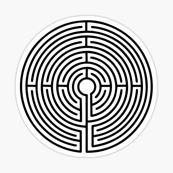"Just a Maze" Sticker for Sale by Garaga | Redbubble
