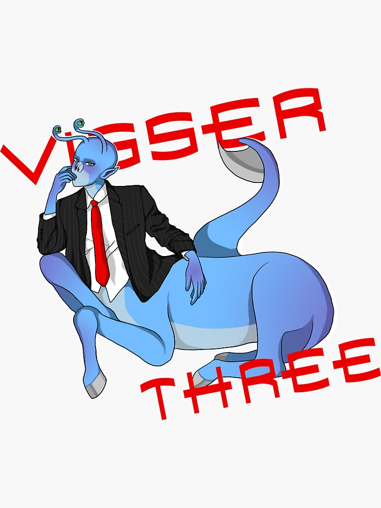 "Visser Three" Sticker for Sale by PixieBlossom12 | Redbubble