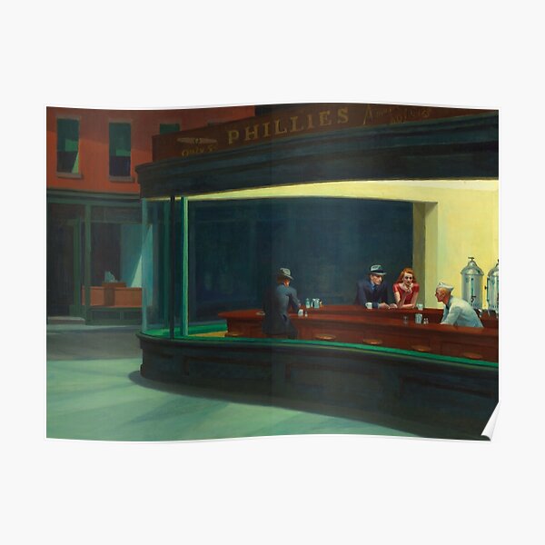 "Original Nighthawks " Poster for Sale by LogicalToad | Redbubble