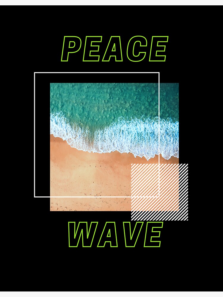 "PEACE WAVE" Sticker by kimsejin | Redbubble