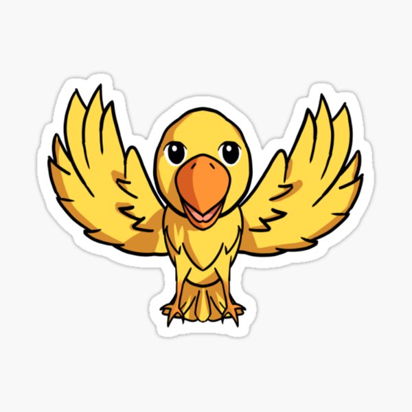 "Cute Chibi Air Parrot Flying Pose" Sticker for Sale by cutebabymissi0n ...