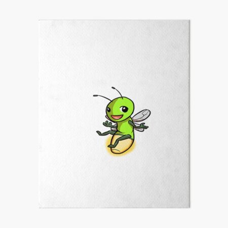 "Cute Chibi Light Firefly Flying Pose" Art Board Print by ...