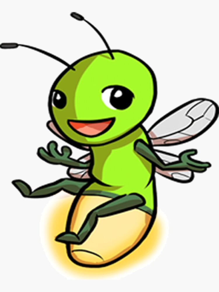 "Cute Chibi Light Firefly Flying Pose" Sticker for Sale by ...