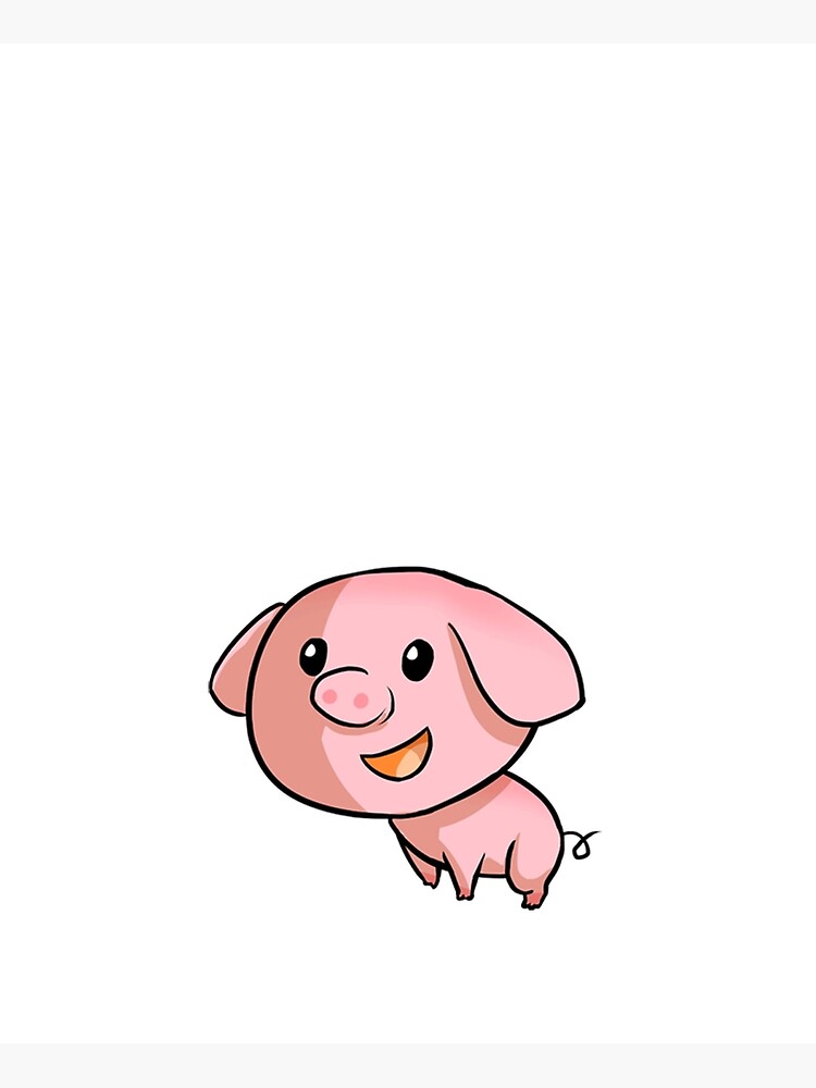 "Cute Chibi Pink Guardian Cute Pig " Poster for Sale by cutebabymissi0n ...