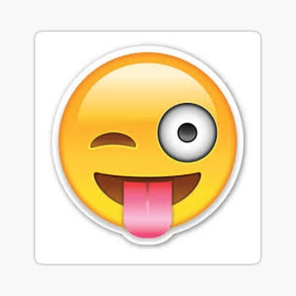 "Cheeky" Sticker for Sale by Emojism | Redbubble