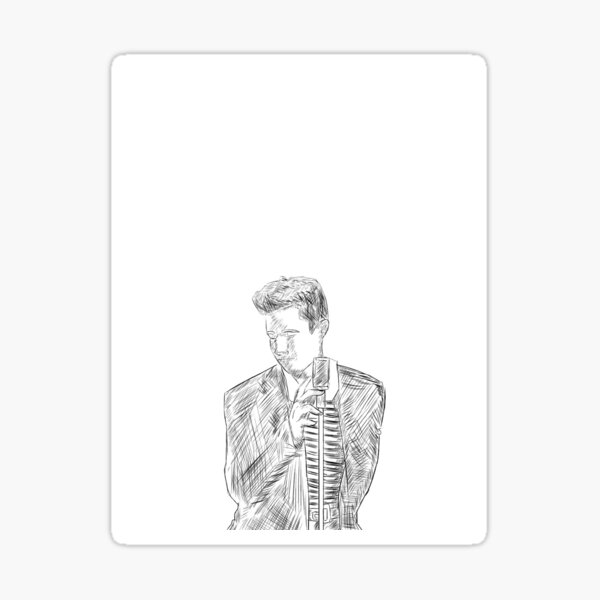 "Rick Rolled" Sticker for Sale by KimberlyCrema | Redbubble