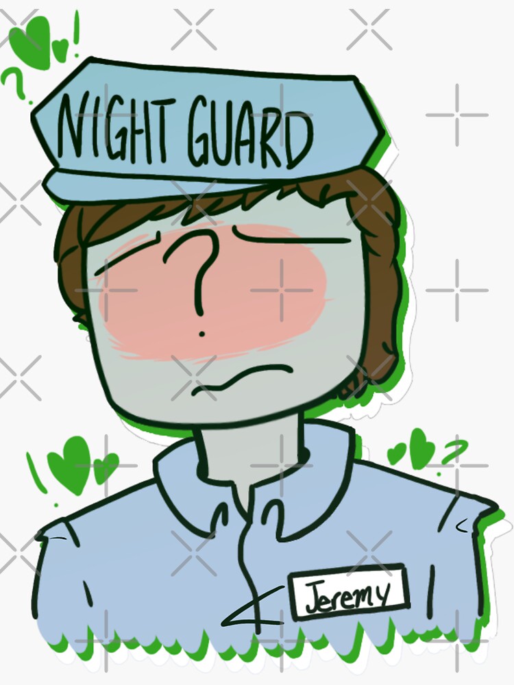"FNaF Jeremy Fitzgerald" Sticker for Sale by Velvet-Vincent | Redbubble