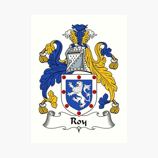 "Roy Coat of Arms / Roy Family Crest" Art Print for Sale by ...