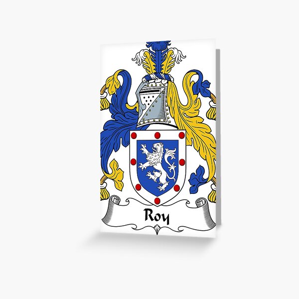 "Roy Coat of Arms / Roy Family Crest" Greeting Card by ScotlandForever ...