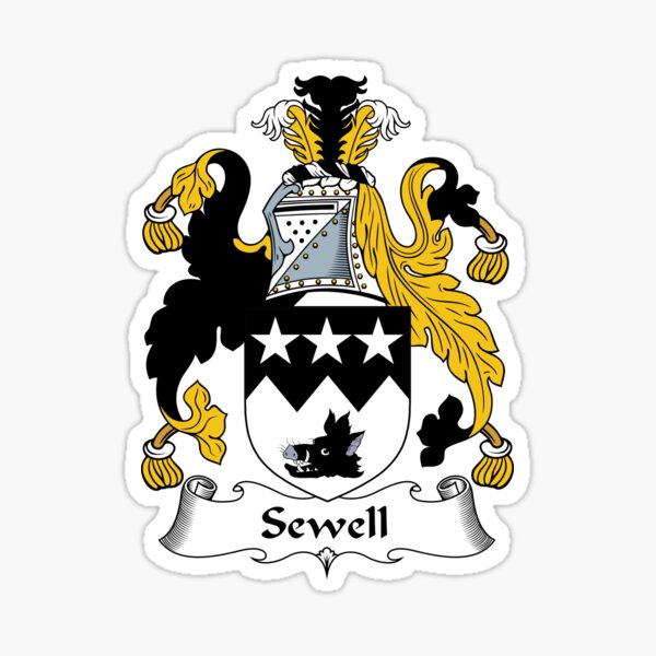 "Sewell Coat of Arms / Sewell Family Crest" Sticker for Sale by ...