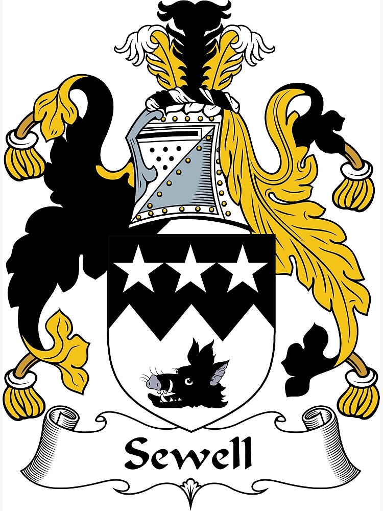 Lámina fotográfica «Escudo de armas Sewell / Escudo de la familia ...