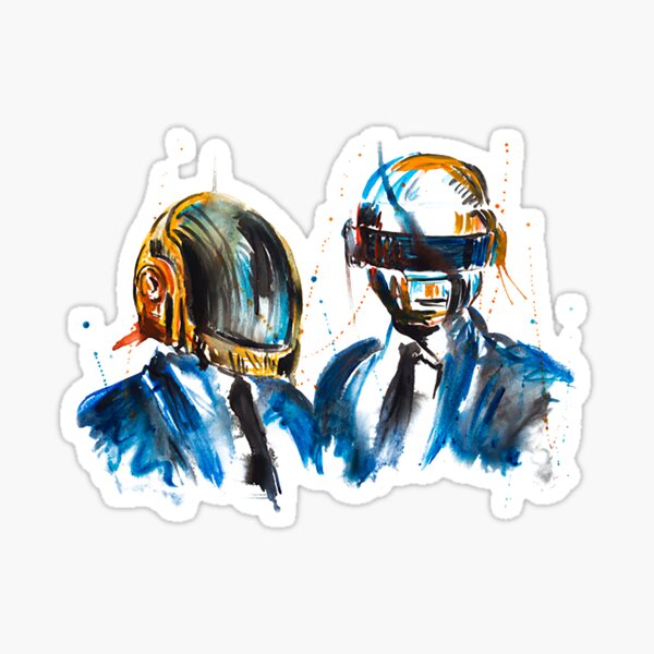"1993-2021 Daft Punk" Sticker for Sale by hueldersleboue | Redbubble