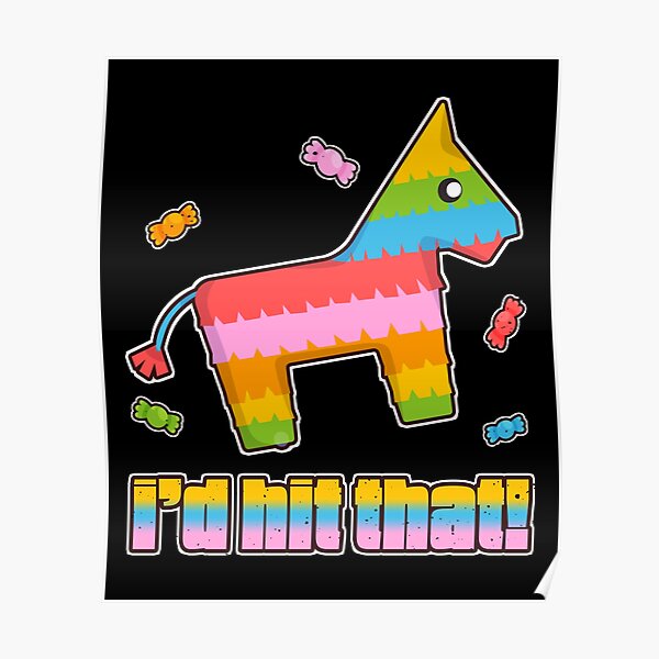 Póster «Gráfico colorido de la fiesta de piñata» de EverythingKawai ...