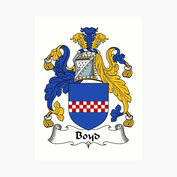 "Boyd Coat of Arms / Boyd Family Crest" Art Print for Sale by IrishArms ...