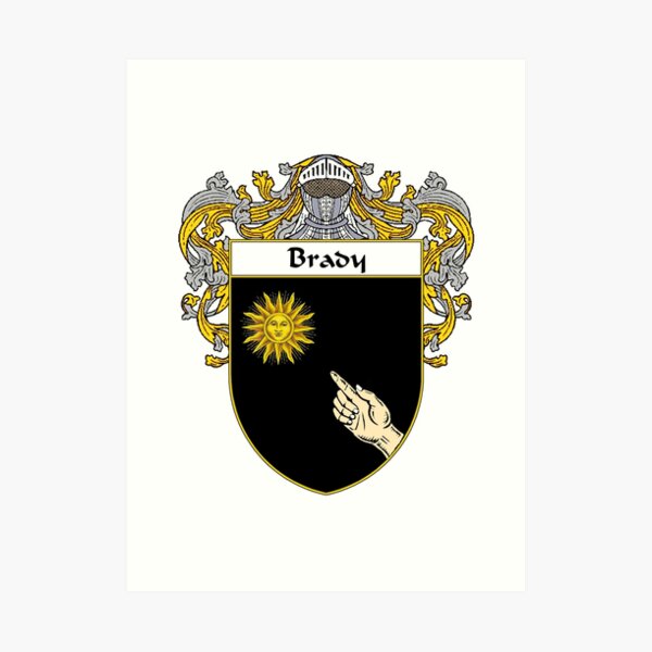 "Brady Coat of Arms/Family Crest" Art Print for Sale by IrishArms ...