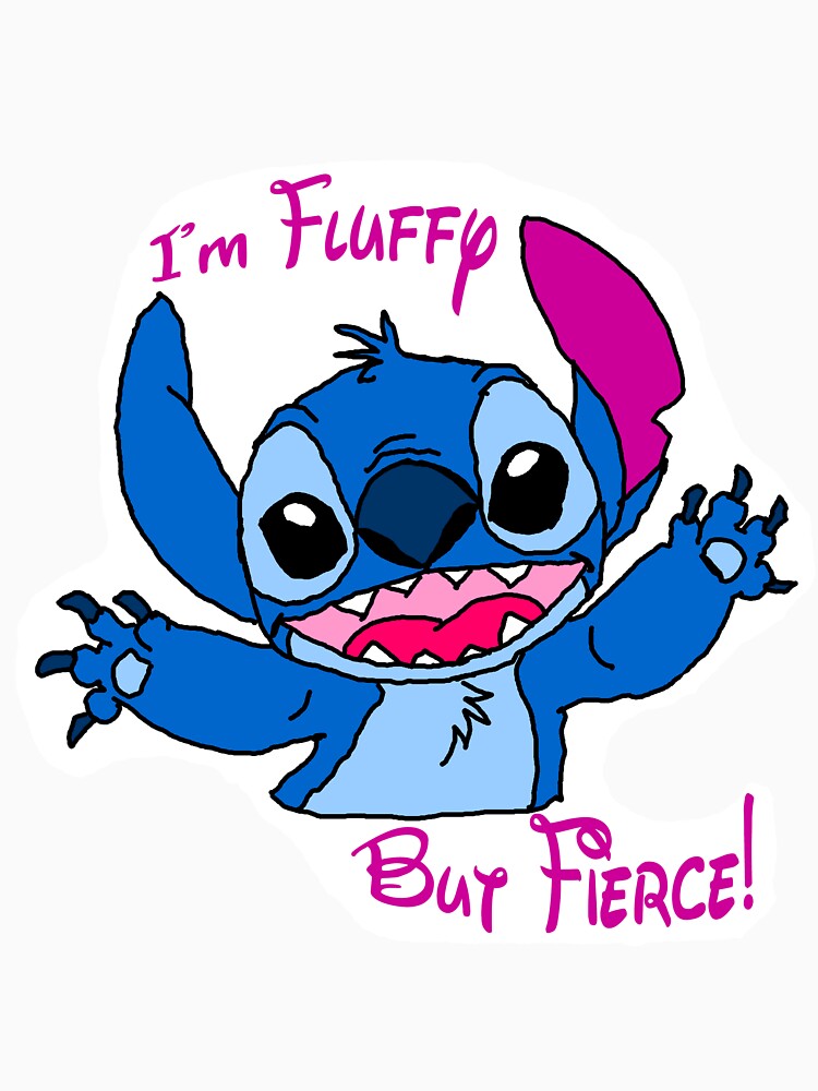 "Stitch - Fluffy but fierce" T-shirt for Sale by RoussieTheFox ...